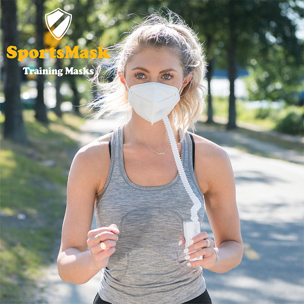 SportsMask Fan-Powered Airflow HEPA Filter Face Mask, Air Purifier