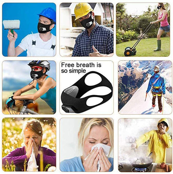 SportsMask Airflow Fan Mask | Training Masks | Pm2.5 Fan-Powered HEPA
